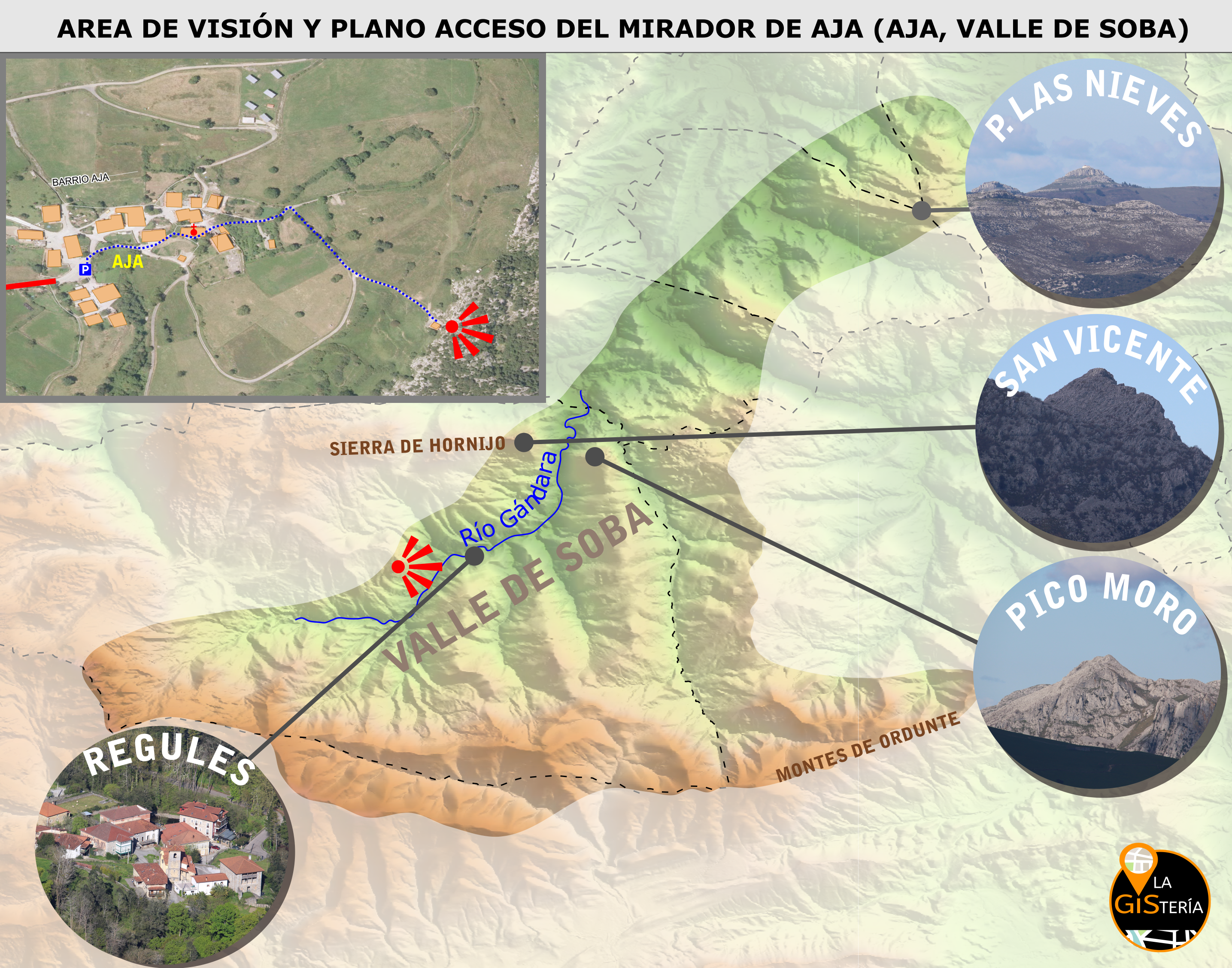Mapa turistico mirador de Aja - La GIStería